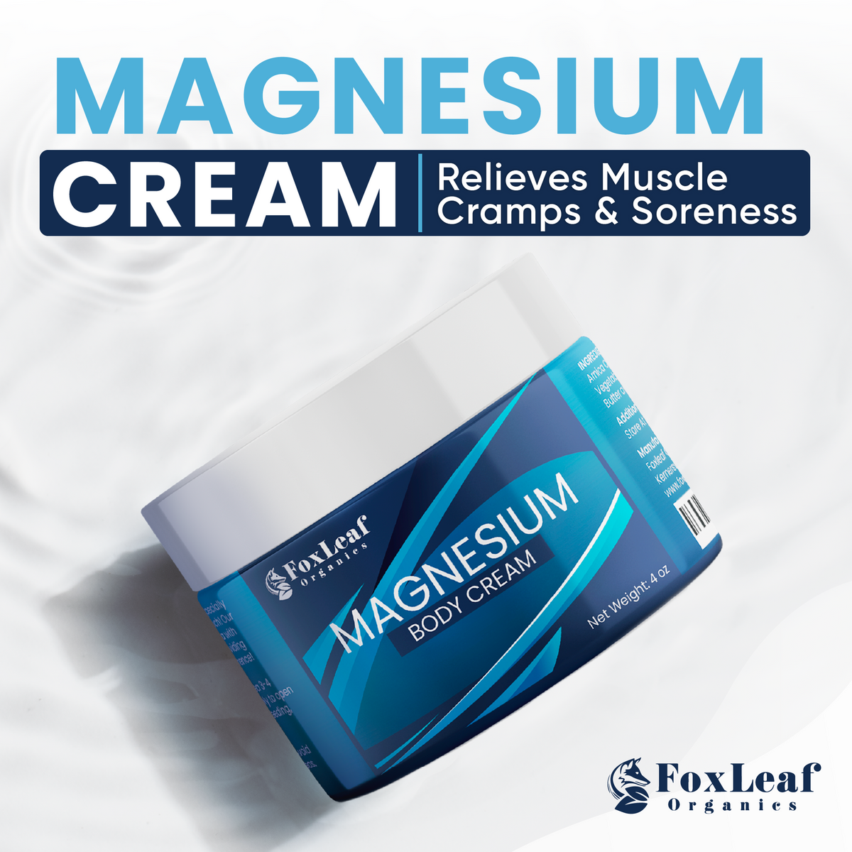 Magnesium Cream | Muscle Cramps, Soreness, Relaxation & Sleep Support ...